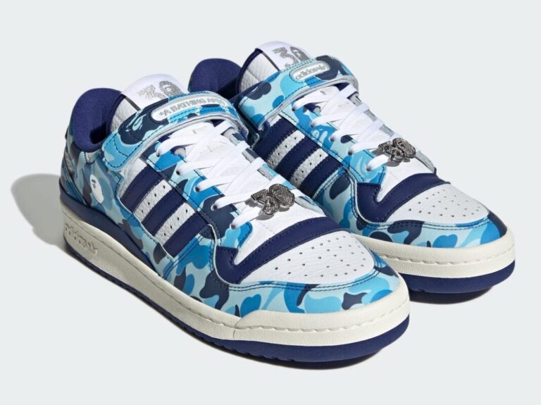 BAPE adidas Forum “ABC Camo Blue” (ID4772) | SnkrPress